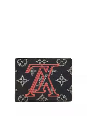 LOUIS VUITTON 2018 Monogram Ink Upside Down Apollo Multiple Wallet Small Wallets