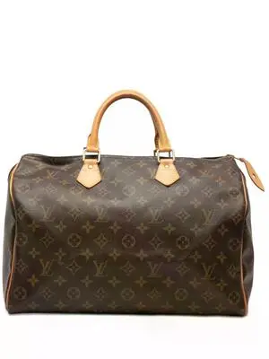 LOUIS VUITTON 2011 Monogram Speedy 35 Boston Bag - Brown