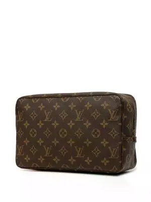 LOUIS VUITTON Monogram Canvas Trouse Toilette 28 Clutch Bag - Brown