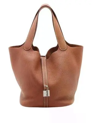 Hermès 2018 Clemence Picotin Lock 22 Handbag - Brown