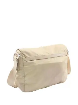 Prada Tessuto Zip Double Buckle Messenger Bag