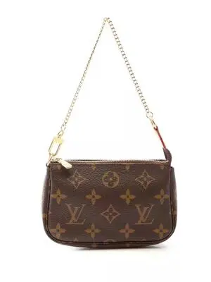 LOUIS VUITTON 2020 Monogram Mini Pochette Accessoires Handbag - Brown
