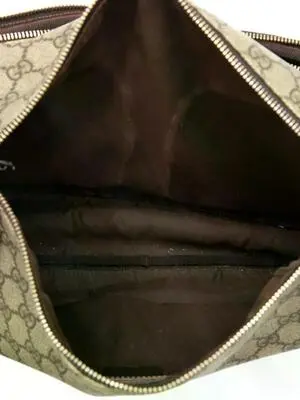 Gucci Gg Supreme Double Pocket Crossbody Bag