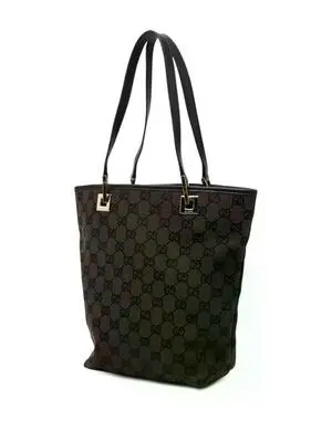 Gucci 2000-2015 Gg Canvas Tote Bag - Brown