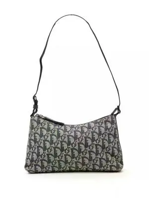 Dior 2002 Oblique Canvas Shoulder Bag - Blue