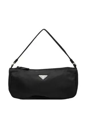 Prada 2000-2013 Tessuto Pochette Shoulder Bag - Black