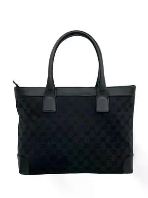 Gucci 2000-2015 Gg Canvas Tote Bag - Black