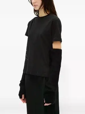 ANN DEMEULEMEESTER Rib-knit Gauntlets