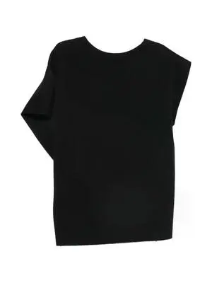 CFCL Ac Milan Draped Asymmetric-sleeve Top