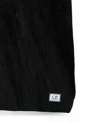 C.P. COMPANY Logo-patch Knitted Scarf