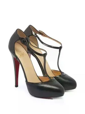CHRISTIAN LOUBOUTIN T-bar Platform Pumps