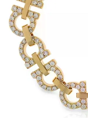 FERRAGAMO Gancini Crystal Bracelet