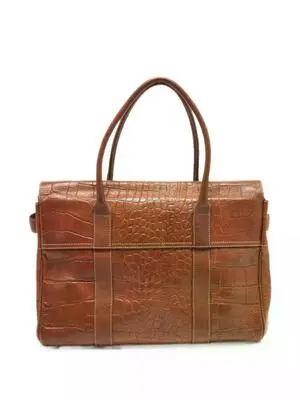 Mulberry Bayswater Croc-embossed Tote Bag