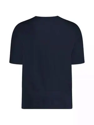 BETTY BARCLAY Short-sleeve Crew-neck Sweater - Blue