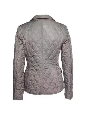 Burberry Diamond-quilted Button-up Jacket