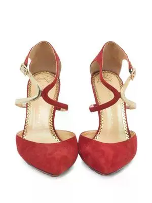 CHARLOTTE OLYMPIA Suede Heeled Pumps