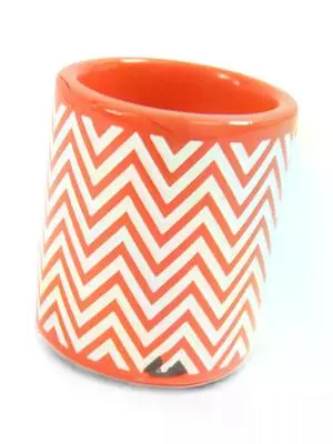 Hermès Chevron Print Scarf Ring