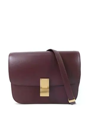 Celine Medium Classic Box Shoulder Bag - Red