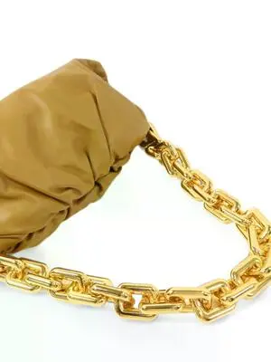 Bottega Veneta The Chain Pouch Calfskin Shoulder Bag - Brown