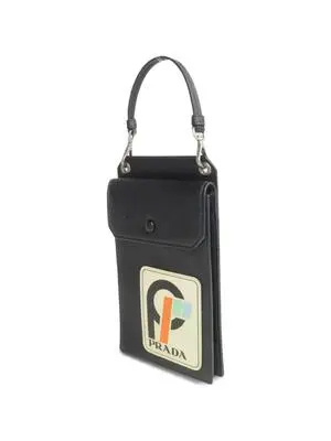Prada Saffiano-leather Mini Phone Pouch
