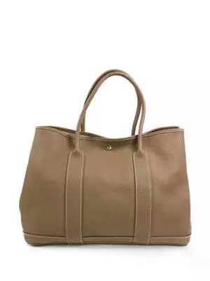Hermès Pm Garden Party Calfskin Handbag - Brown