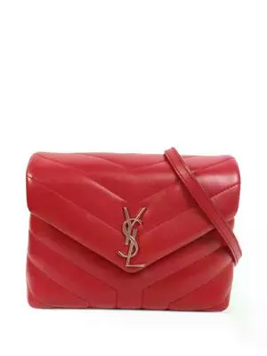 Saint Laurent Loulou Quilted Shoulder Bag - Red
