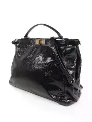 Fendi Peekaboo Patent Leather Handbag