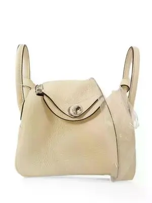 Hermès Mini Lindy Two-way Leather Tote Bag - Neutrals