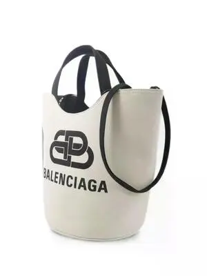 Balenciaga Wave Logo Tote Bag