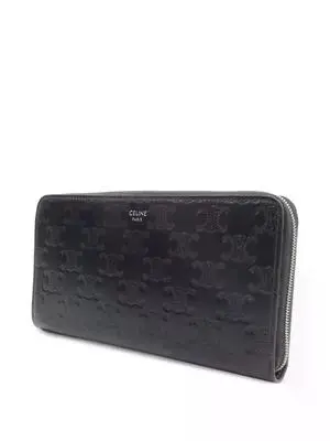 Celine Triomphe Embossed Zipped Wallet