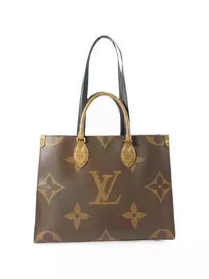 LOUIS VUITTON On The Go Mm Tote Bag - Brown