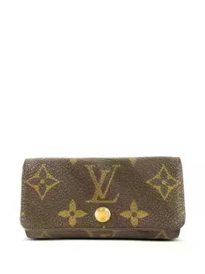 LOUIS VUITTON Monogram 4 Key Holder - Brown