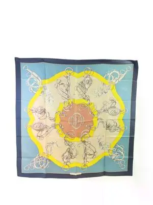 Hermès Silk Scarf - Blue