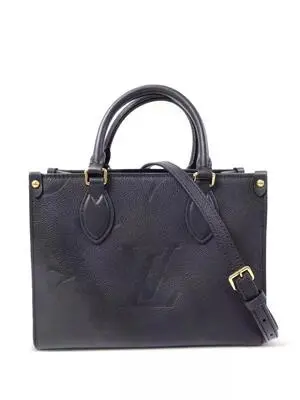 LOUIS VUITTON Onthego Monogram Empreinte Tote Bag - Black