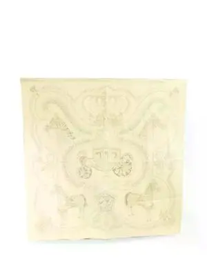 Hermès Horse-print Silk Scarf