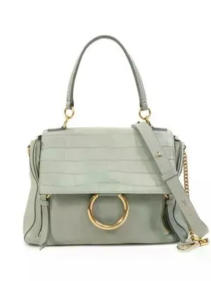 Chloé Ring Detail Shoulder Bag - Blue