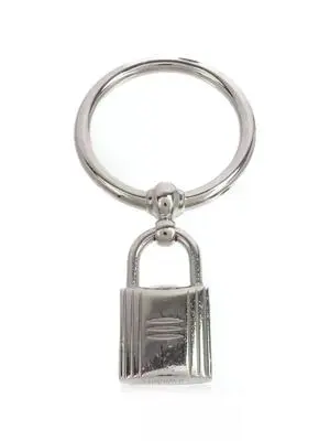 Hermès Padlock-detail Scarf Ring - Silver