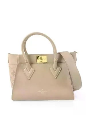 LOUIS VUITTON Pm Mahina On My Side Calfskin Tote Bag - Neutrals