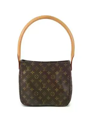LOUIS VUITTON Monogram Canvas Mm Looping Tote Bag - Brown