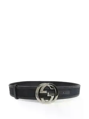 Gucci Interlocking Gg Belt - Black