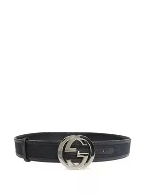 Gucci Interlocking Gg Belt - Black