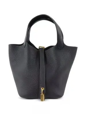 Hermès Pm Picotin Leather Tote Bag - Black