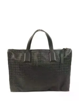 Loewe Anagram Embossed Leather Tote Bag