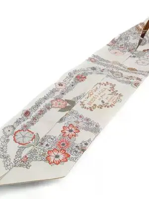 Hermès Brides De Gala En Fleurs Twilly Scarf