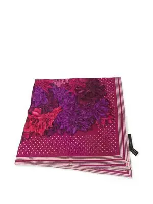 Gucci Floral-print Scarf - Pink