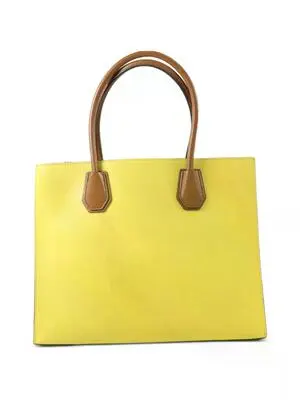 Michael Kors Mercer Leather Tote Bag - Yellow