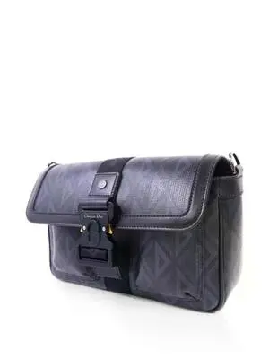 Dior Hit The Road Cd Diamond Shoulder Bag - Black