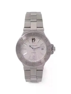 BVLGARI Diagono Date 40mm Watch - Silver