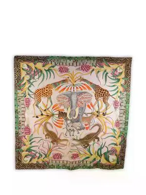 Hermès La Marche Du Zambèze Scarf - Pink