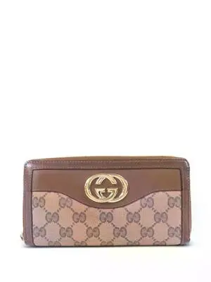 Gucci Logo-pattern Wallet - Neutrals